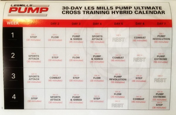 Cross Training? Try the Les Mills PUMP Hybrid Schedule