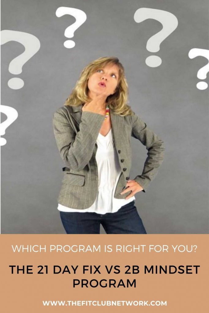 The 21 Day Fix VS 2B Mindset Program - The Fit Club Network